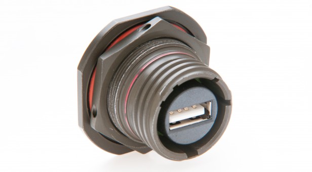 USB 38999 Jamnut Receptacle - Stran Technologies